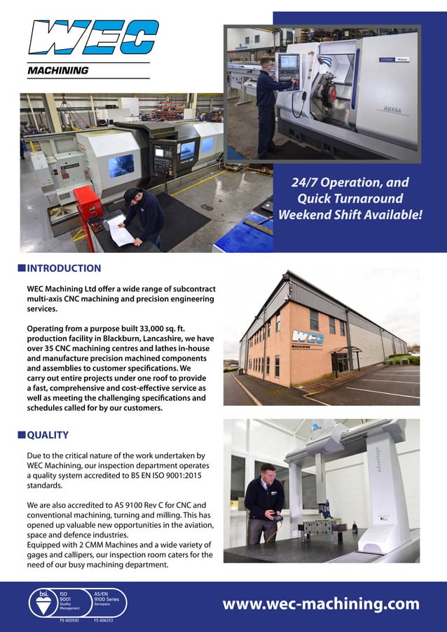 WEC Machining brochure 2021 | PDF