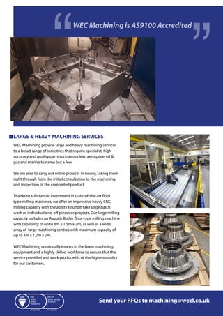 WEC Machining brochure 2021 | PDF