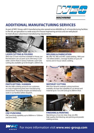 WEC Machining brochure 2021 | PDF