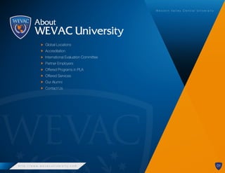 Wecac university brochure | PDF