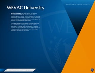 Wecac university brochure | PDF
