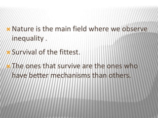 We can not equate the unequal Τafanidou Ιrene | PPTX