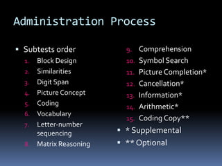 Wechsler (2) | PPT | Free Download