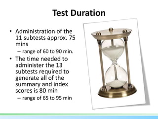 Wechsler Intelligence and Memory Scales | PPTX