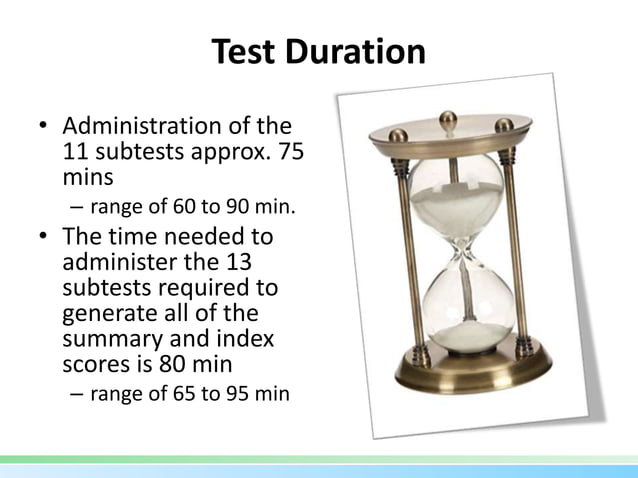 Wechsler Intelligence and Memory Scales | PPTX