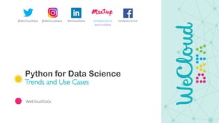 Data Science with Python - WeCloudData | PPT