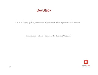OpenStack Workshop - WECode Harvard Conference | PDF | Cloud Computing | Internet