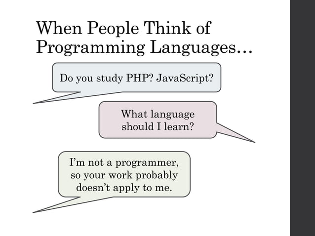 Programming Languages For Biological Modeling Ppt
