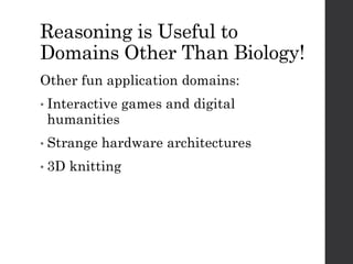 Programming Languages for Biological Modeling | PPT