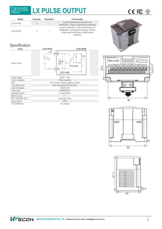 Wecon LX3V Modules Flyer | PDF