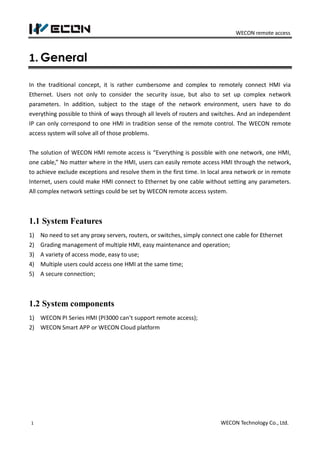 WECON Remote Access User Manual | PDF