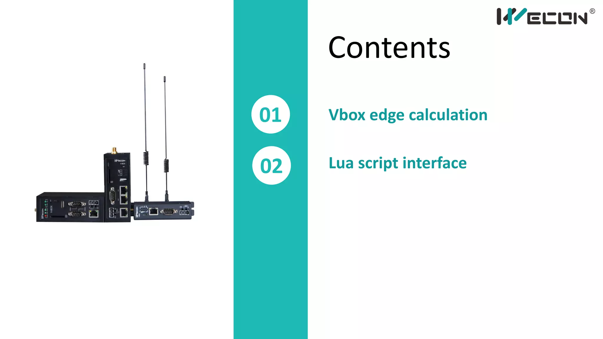 WECON V-BOX Lua Configration | PDF