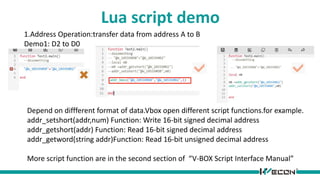 WECON V-BOX Lua Configration | PDF