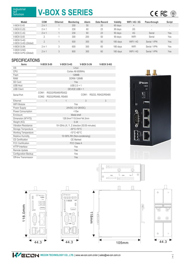 Wecon v box series introduction | PDF | Consumer Electronics ...