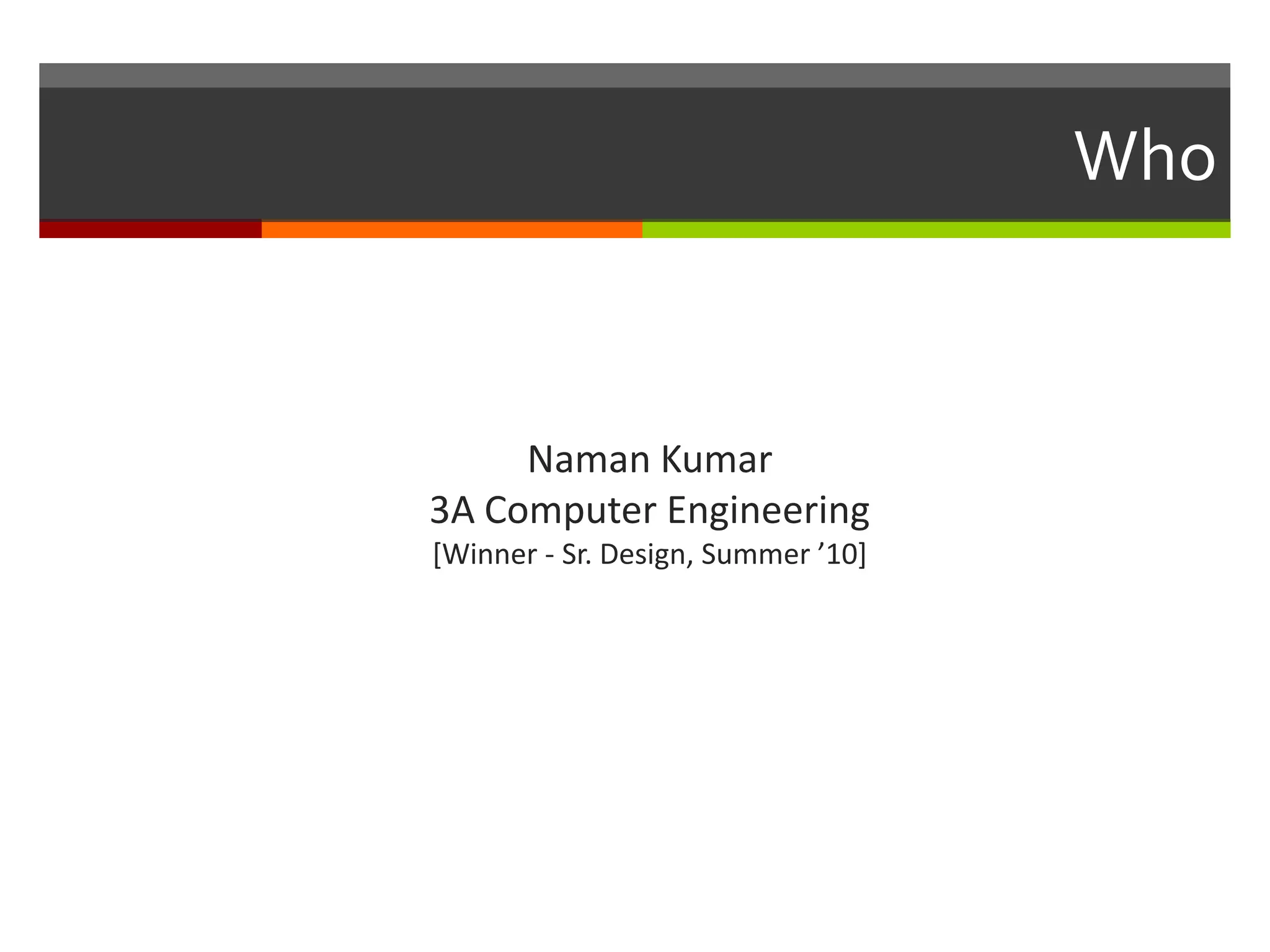 Waterloo Engineering Competition - Senior Design | PPT