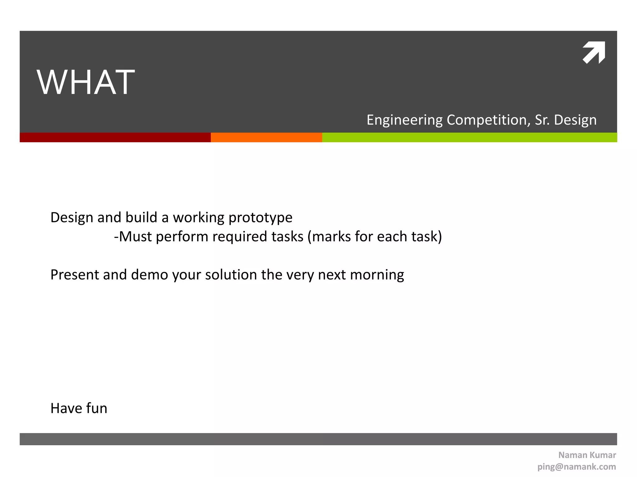 Waterloo Engineering Competition - Senior Design | PPT