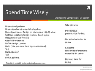 Waterloo Engineering Competition - Senior Design | PPTX