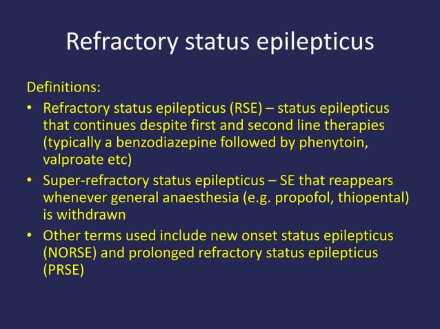 Super refractory status epilepticus. How long should we persevere ...