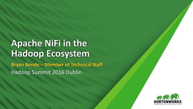 Apache NiFi in the Hadoop Ecosystem | PPT