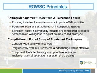 Addressing System Reliability and Ecological Concerns with Right-of-Way ...
