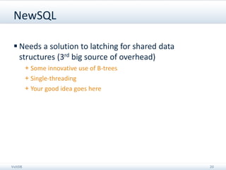NewSQL vs NoSQL for New OLTP | PDF | Databases | Computer Software and ...