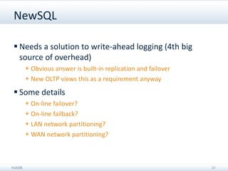 NewSQL vs NoSQL for New OLTP | PDF | Databases | Computer Software and ...