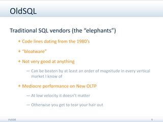 NewSQL vs NoSQL for New OLTP | PDF | Databases | Computer Software and ...