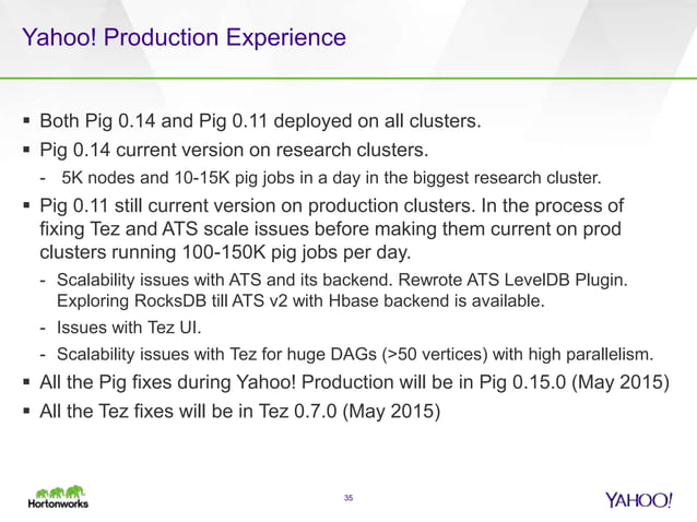 Pig on Tez: Low Latency Data Processing with Big Data | PPTX