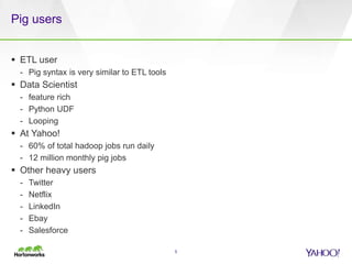 Pig on Tez: Low Latency Data Processing with Big Data | PPTX