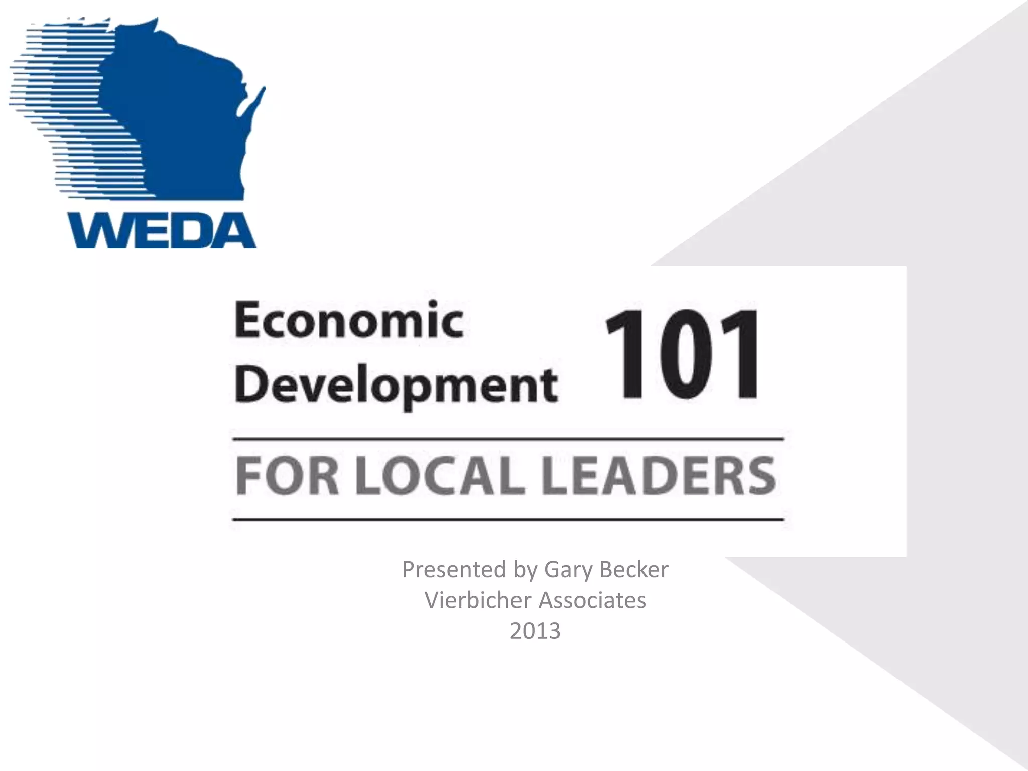 Economic Development 101 | PPTX
