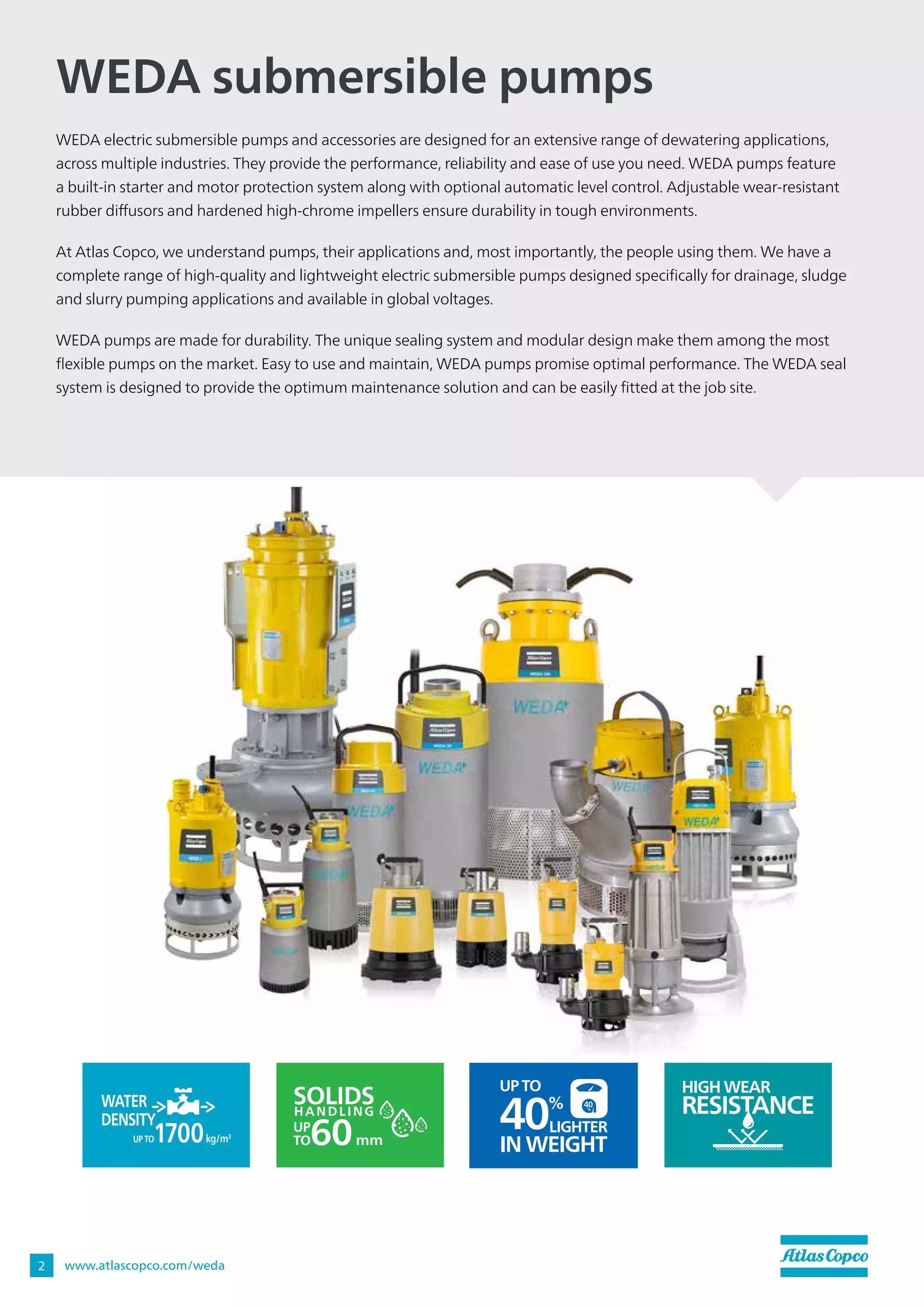 WEDA Pumps Range 50 hz | PDF | Home Appliances | Home & Garden