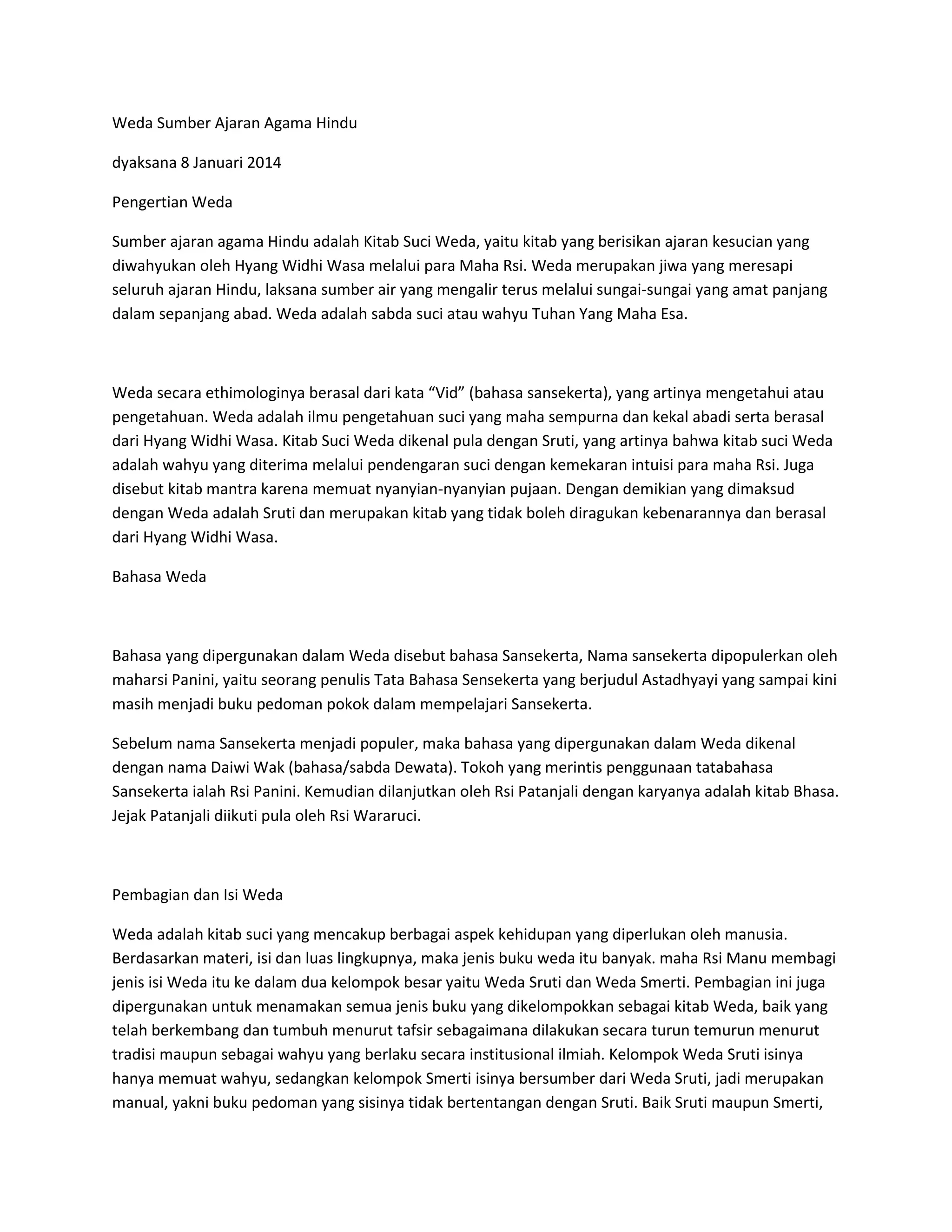 Weda Sumber Ajaran Agama Hindu.docx