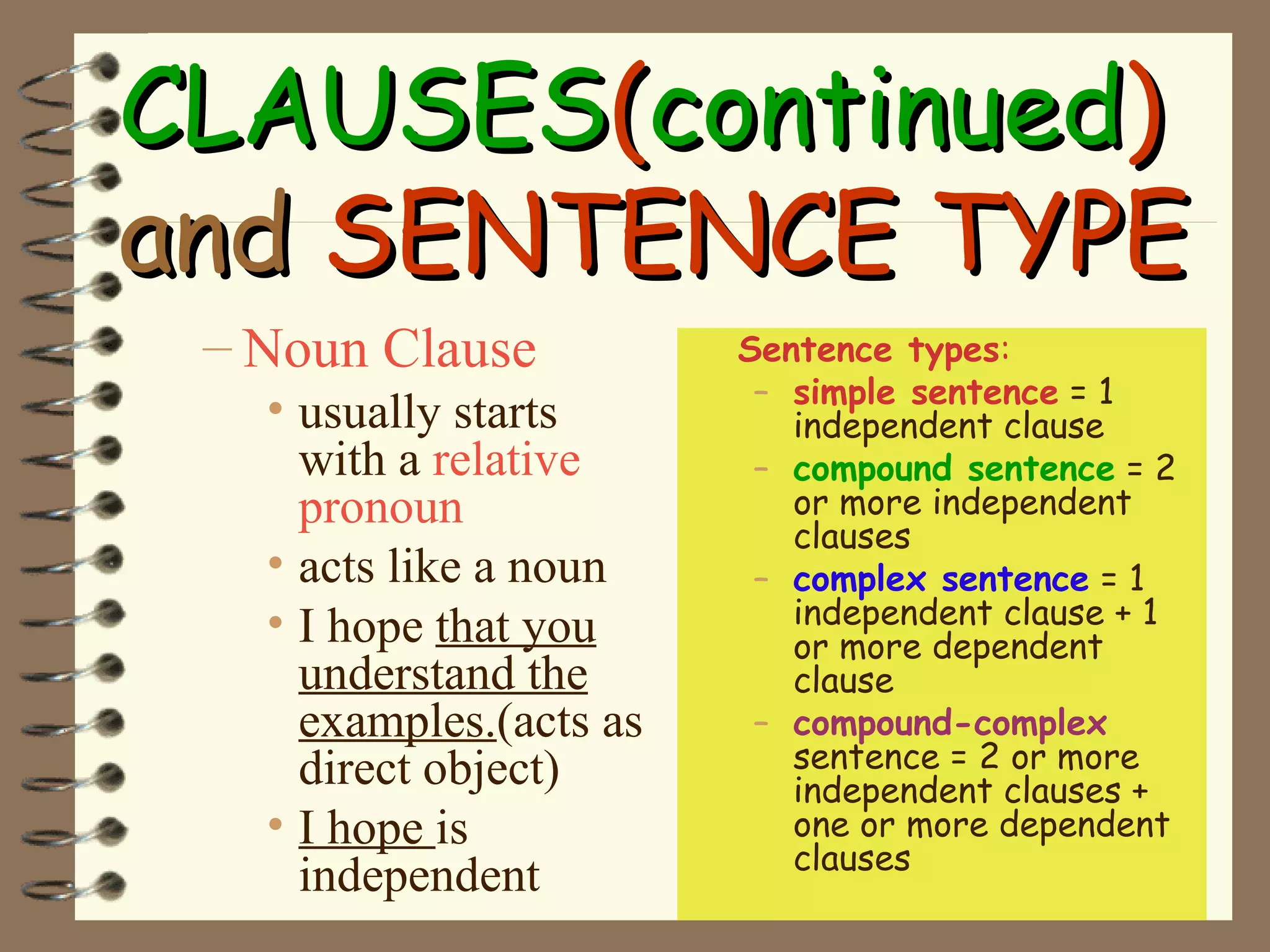 Clauses | PPT