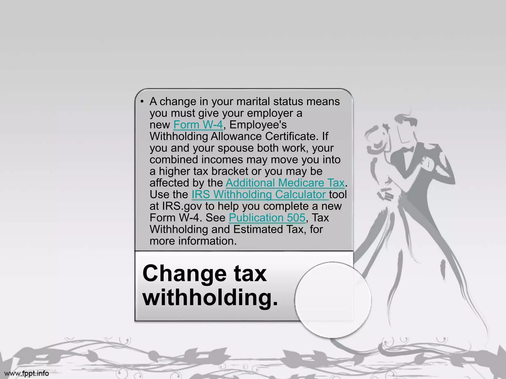 How a Summer Wedding Can Affect Your Taxes | PPT