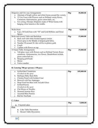 An Event Proposal: Wedding Anniversary Proposal | PDF