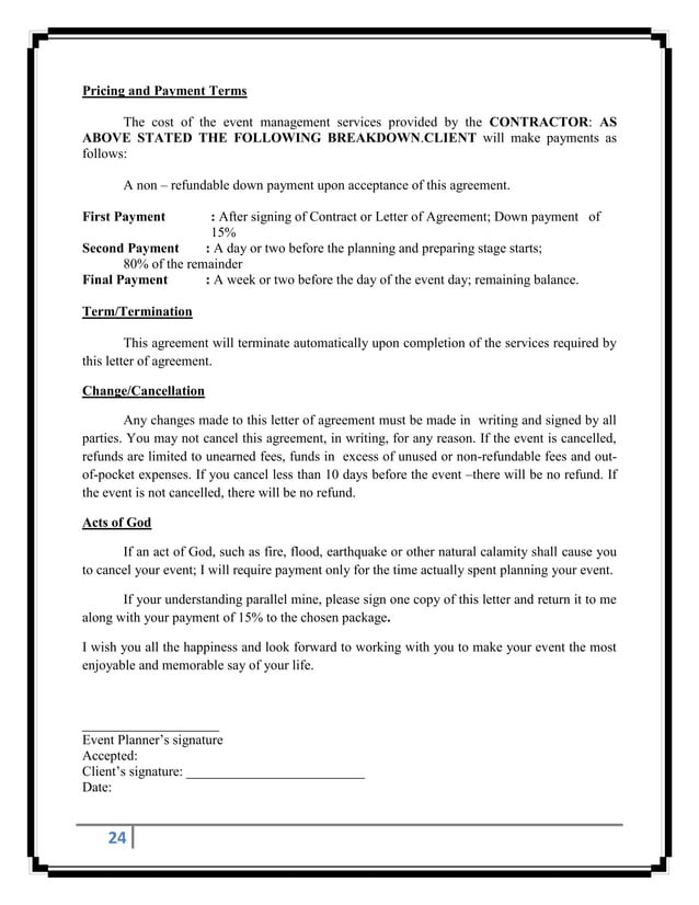 An Event Proposal: Wedding Anniversary Proposal | PDF