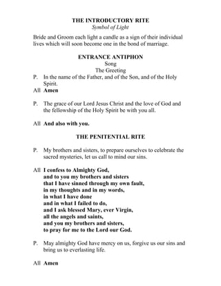 Wedding Ceremony | DOC