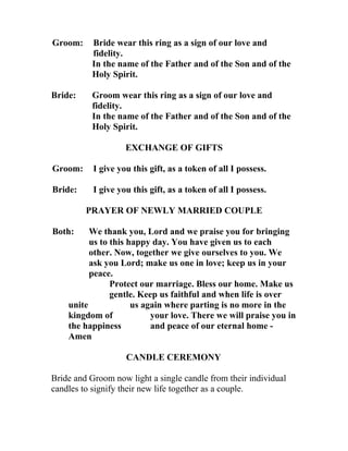 Wedding Ceremony | DOC