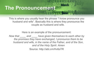 Wedding ceremony and its process | PPT | Wedding | Personal ...