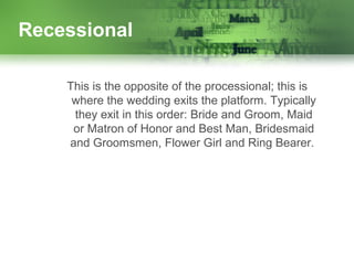 Wedding ceremony and its process | PPT