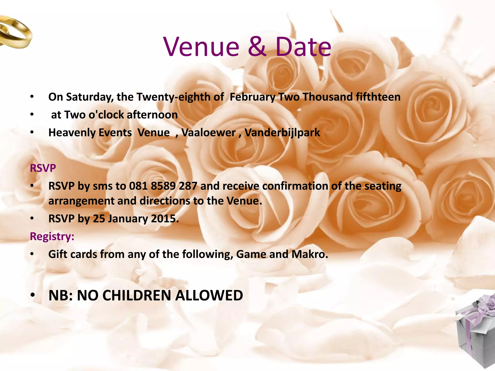 Wedding invitation | PPTX