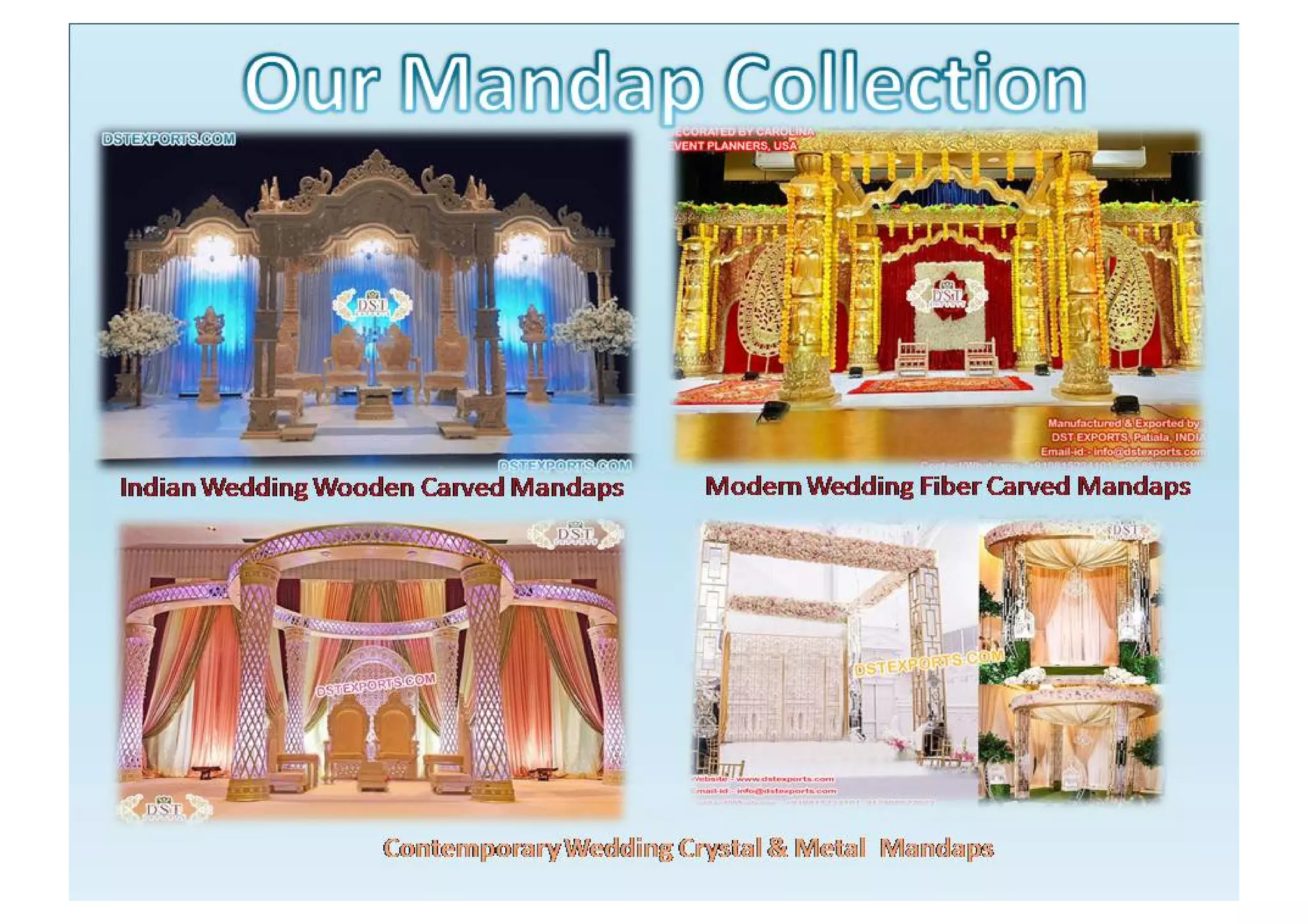Wedding mandap collection by dst exports | PDF