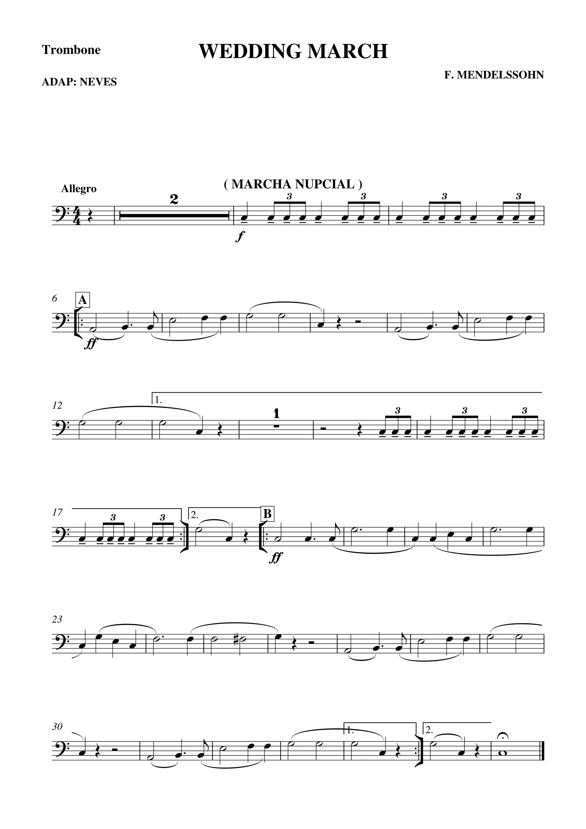 Wedding march marcha nupcial | PDF