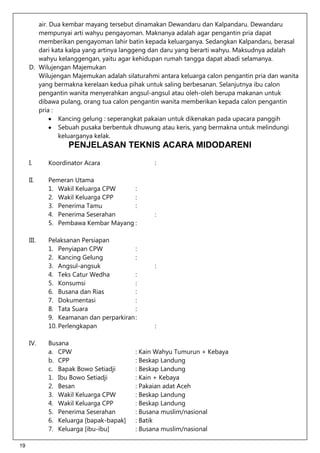 Wedding planner | DOCX