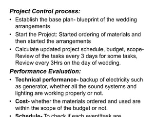 Wedding project management | PPTX