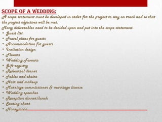 Wedding project management | PPTX