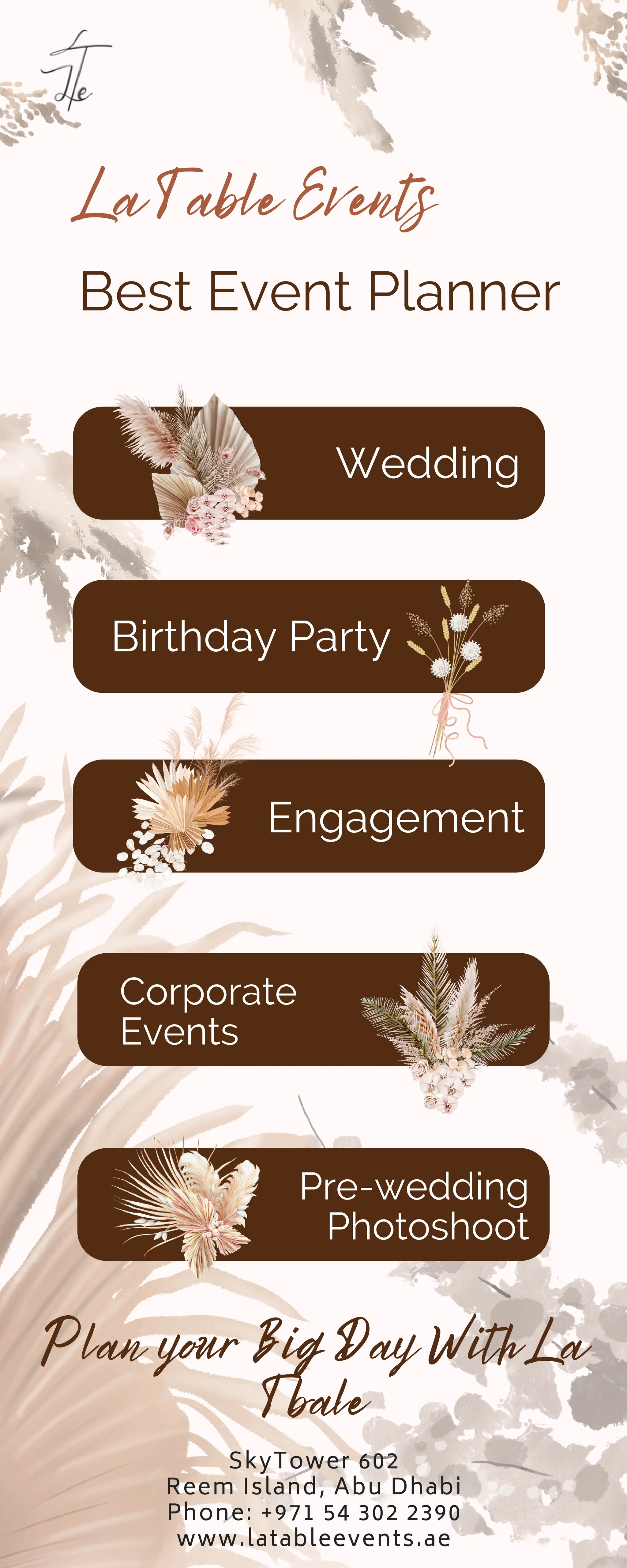 La Table Events - Best Event Planner in UAE | PDF