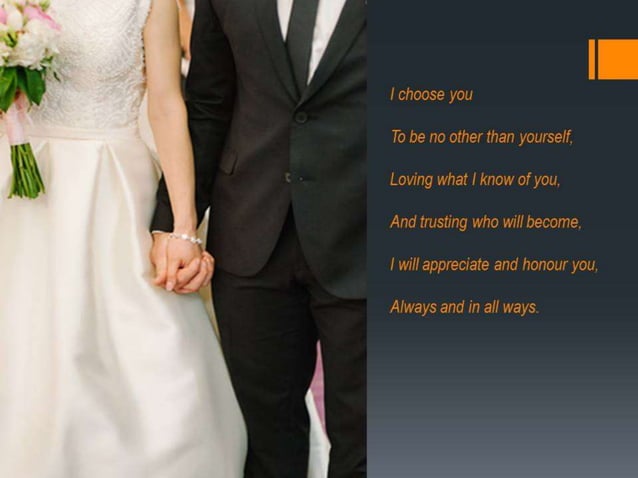 Wedding vows for your grand wedding ceremony | PPTX