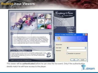 Wedding webcastingpresentation | PPTX