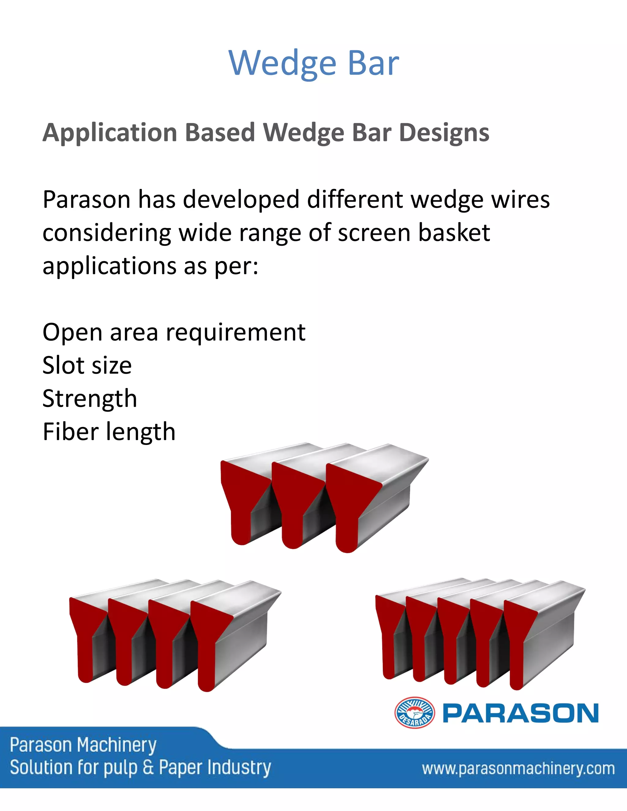 Wedge Bar Pulp Paper Mill | PDF